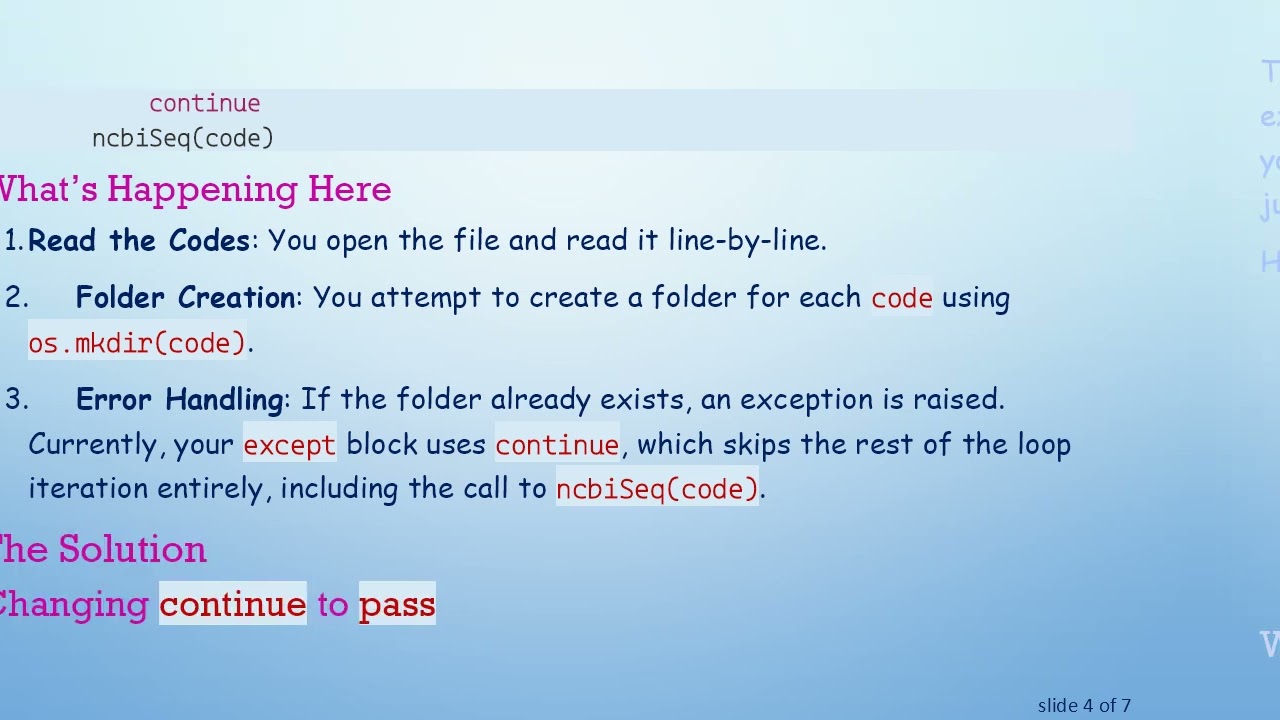 How to Handle Exceptions in Python with try and except for Folder Creation