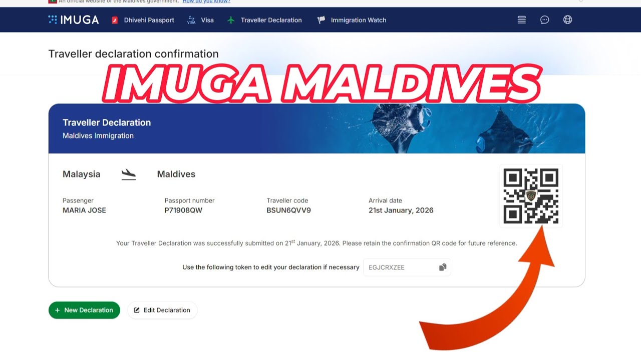 Don't Travel to Maldives Without This! | IMUGA Traveler Declaration Guide 🇲🇻