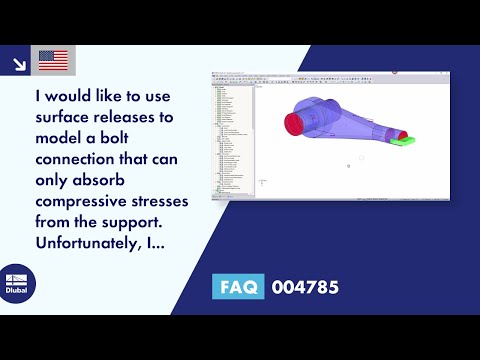 [EN] FAQ 004785 | I would like to use surface releases to model a bolt connection that can only a...