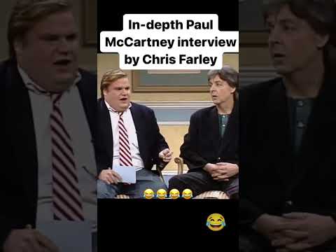 Chris Farley interview Paul McCartney #paulmccartney #snl #chrisfarley