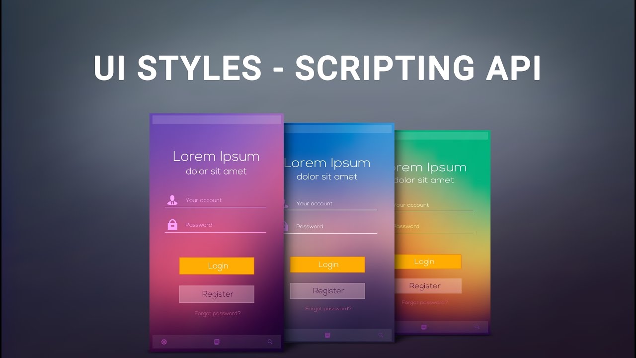 UI Styles Scripting API