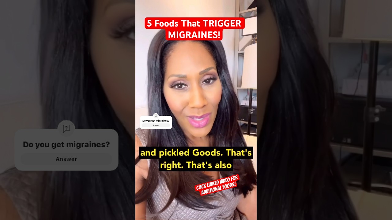 5 FOODS THAT TRIGGER MIGRAINES! 🤕 #shorts #shortsvideo #shortsfeed