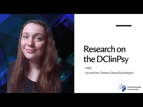 Research on the Clinical Psychology Doctorate (DClinPsy)