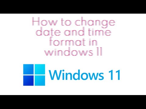 How to change date and time format in windows 11!
