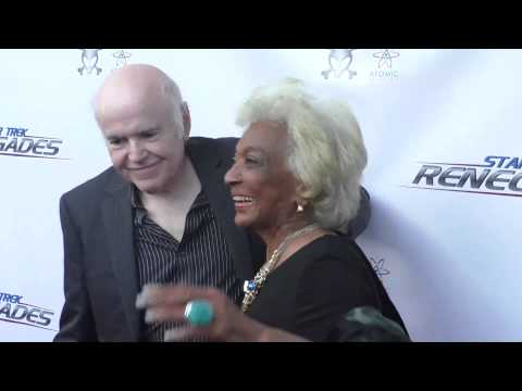 Walter Koenig and Nichelle Nichols arriving to the Star Trek Renegades Premiere @GineokwKoenig