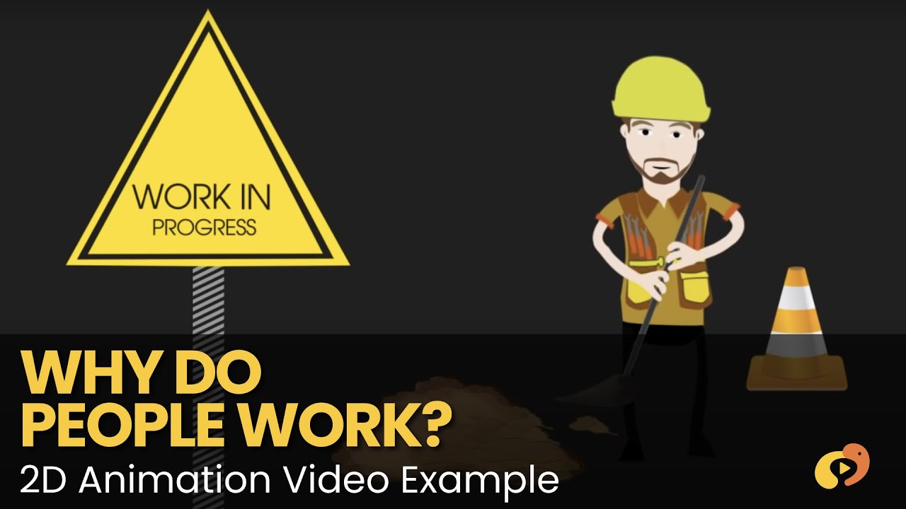 Why do people work? - Best 2D Explainer Video Example #explainervideo #animation #characteranimation