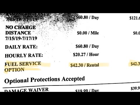 Enterprise Fuel Service Option - I try to return my rental car on empty