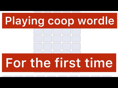 Trying Coop Wordle for the first time