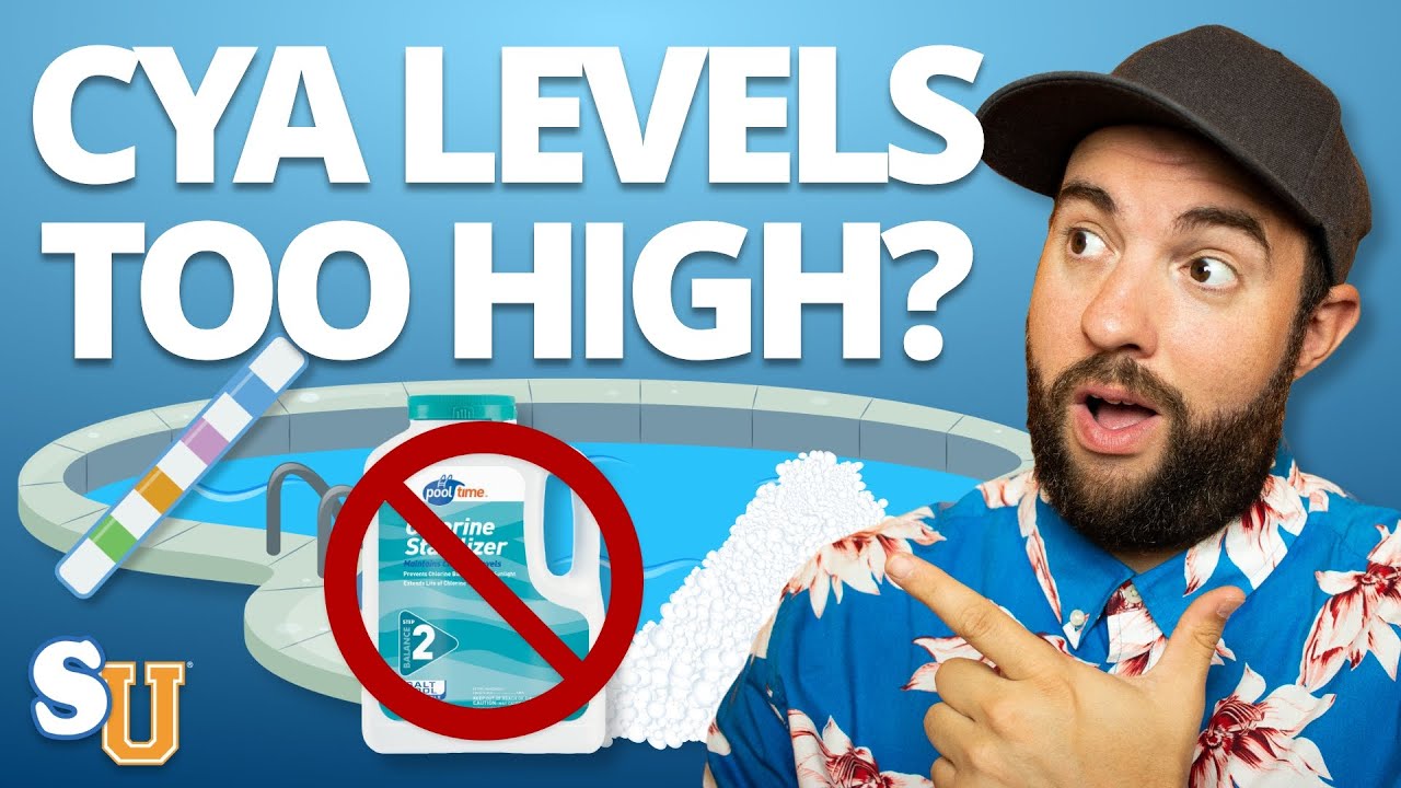 How to Lower CYANURIC ACID in a POOL