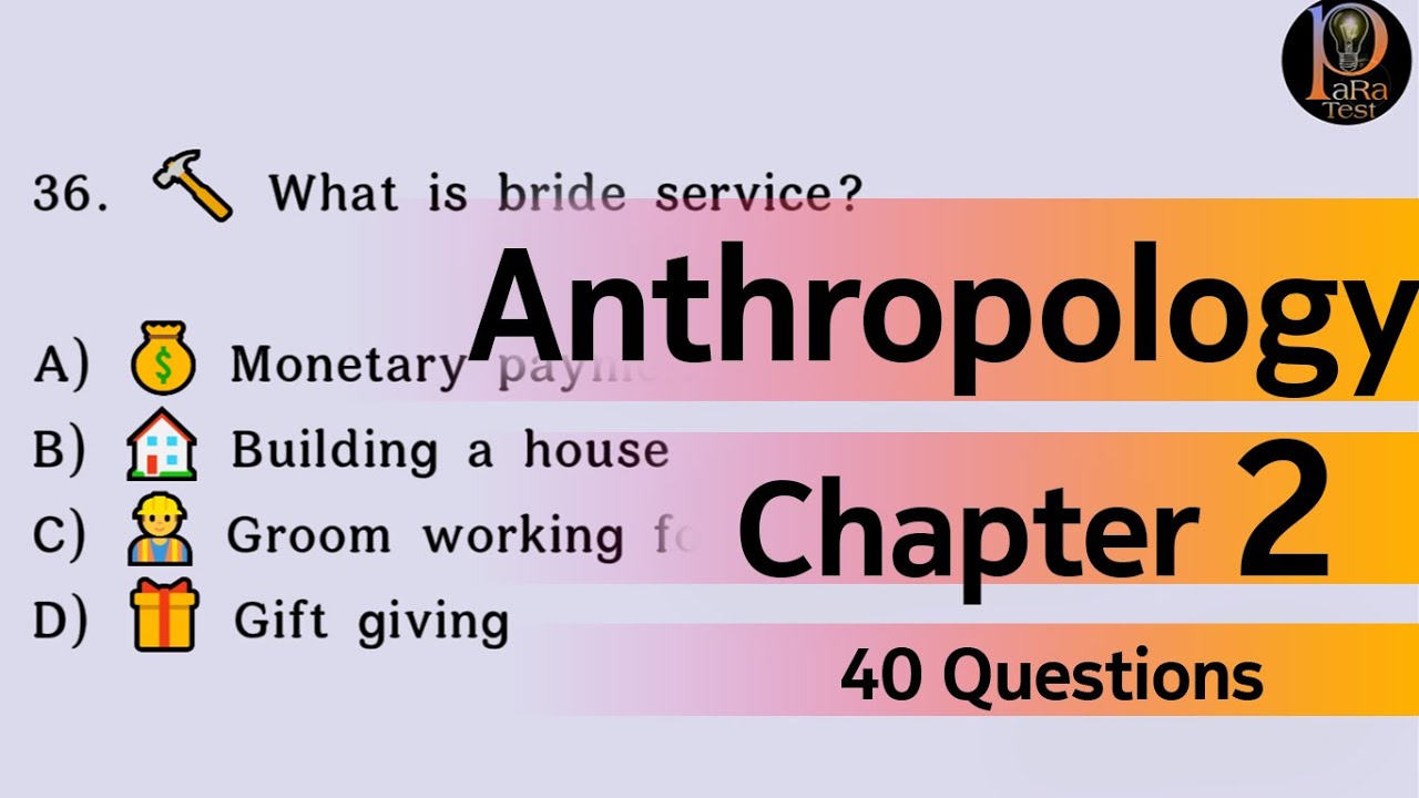 Anthropology Chapter 2 Questions