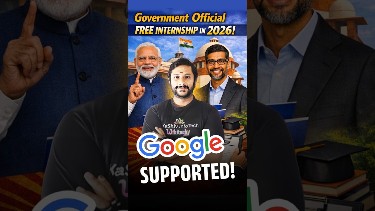 Government Free Internship 2026 🔥 Apply Now | Google Supported | Kaashiv Infotech Internship