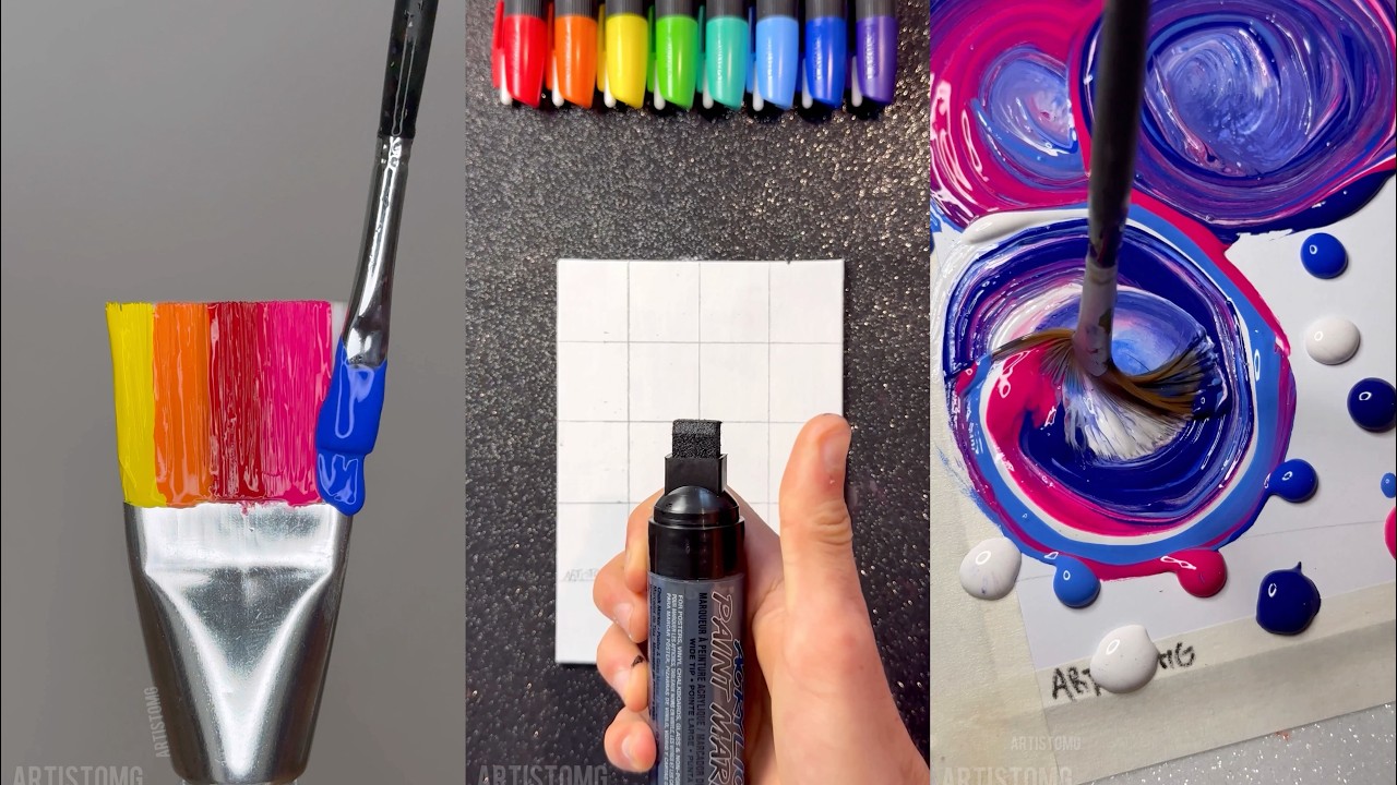 Art & Crafts Ideas Easy to Try (but Look PRO) from ARTISTOMG! 💡✨🤩 #visualart