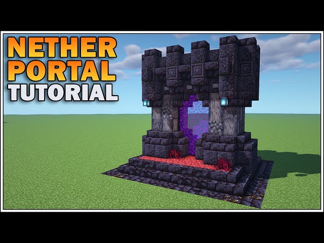 How to build a nether portal in Minecraft easily