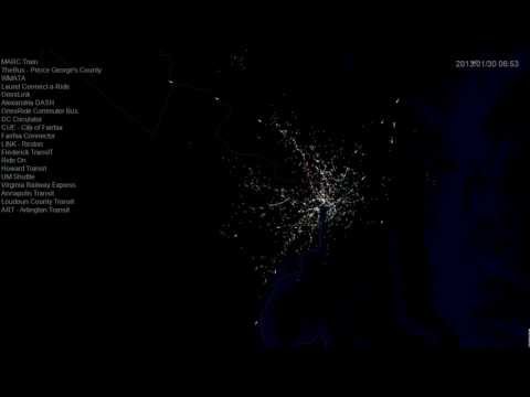 Washington, DC transit (WMATA): one day of activity [Version 3]