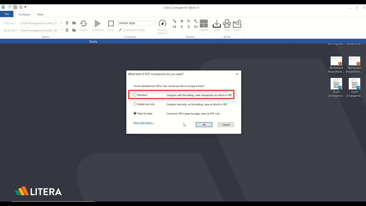 Litera Compare Quick Tip on PDF Comparison Options