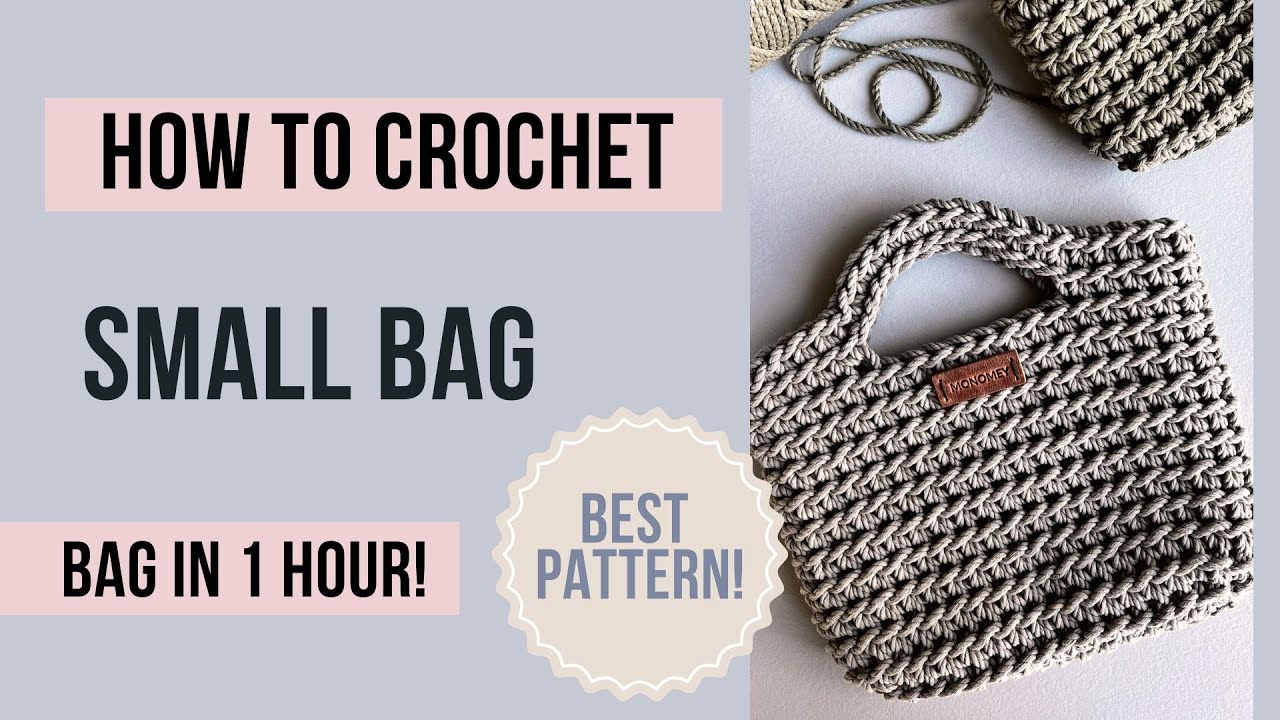 Easy Crochet Bag for Beginners | Step-by-Step Tutorial | How to Crochet a Bag with Macrame Cord