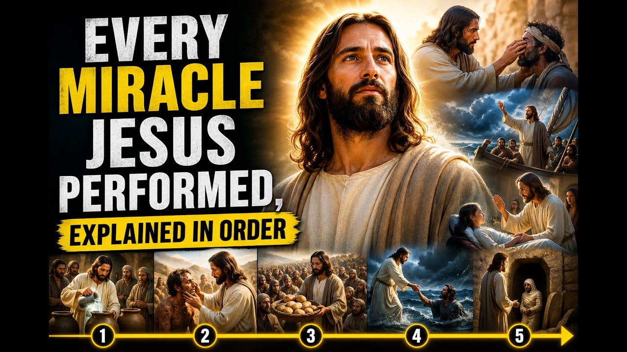 Every Miracle Jesus Performed, Explained in Order
