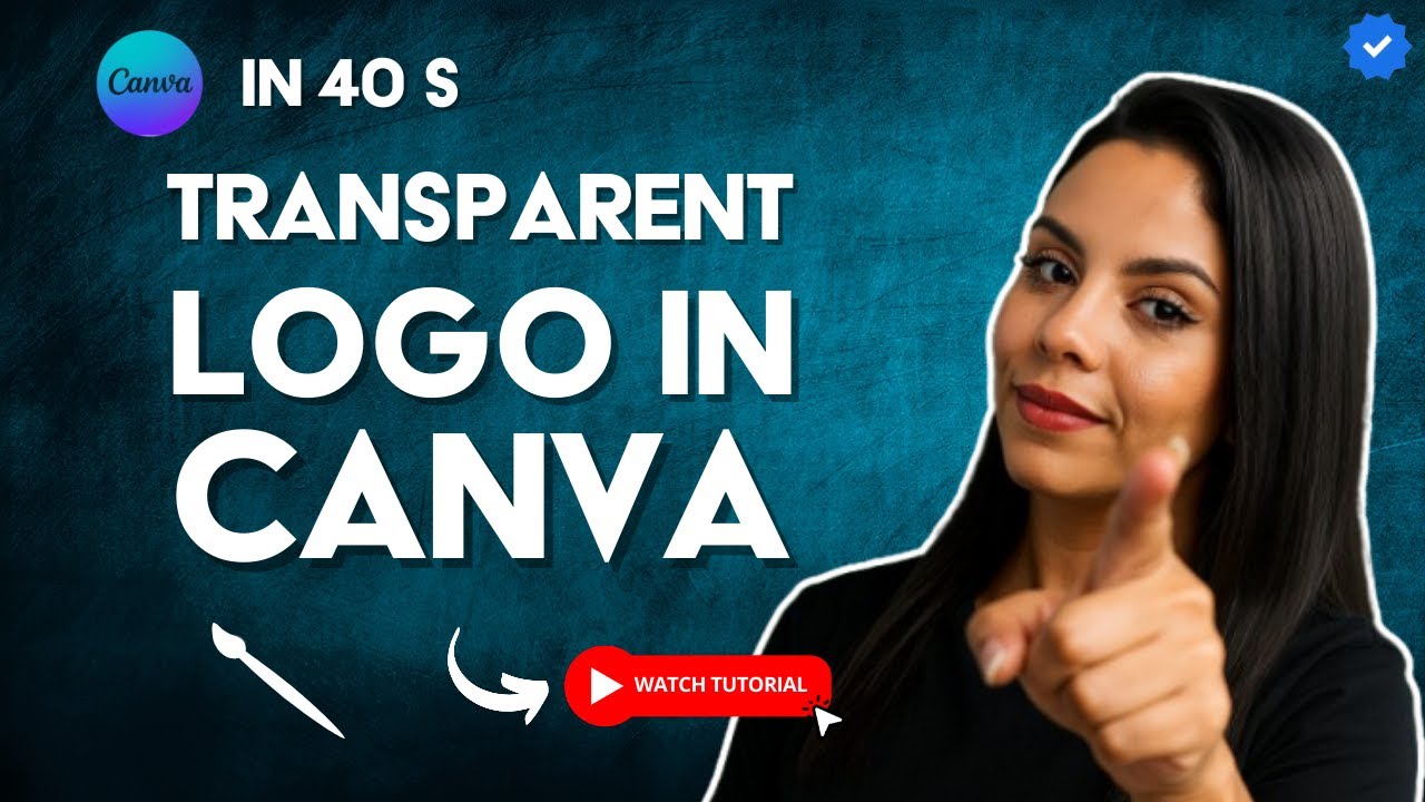 How to MAKE a TRANSPARENT LOGO in CANVA in 40 S