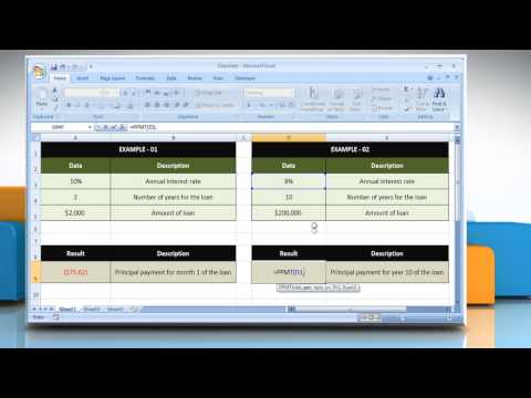 PPMT function in Excel :Tutorial