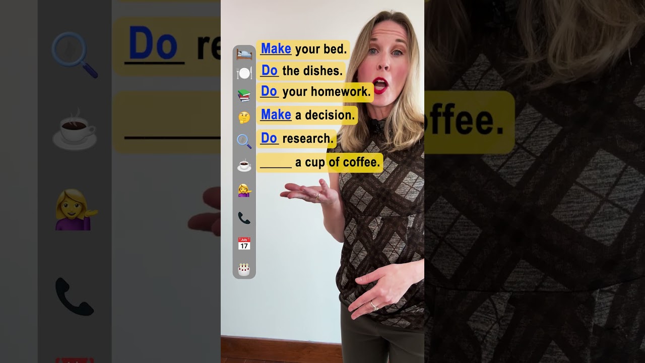 DO or MAKE in English #learnenglish #grammar