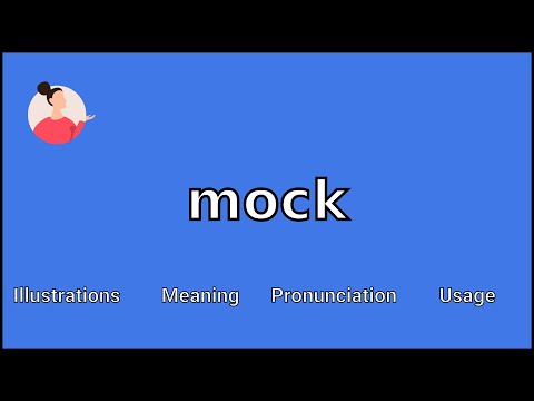 MOCK - Meaning and Pronunciation