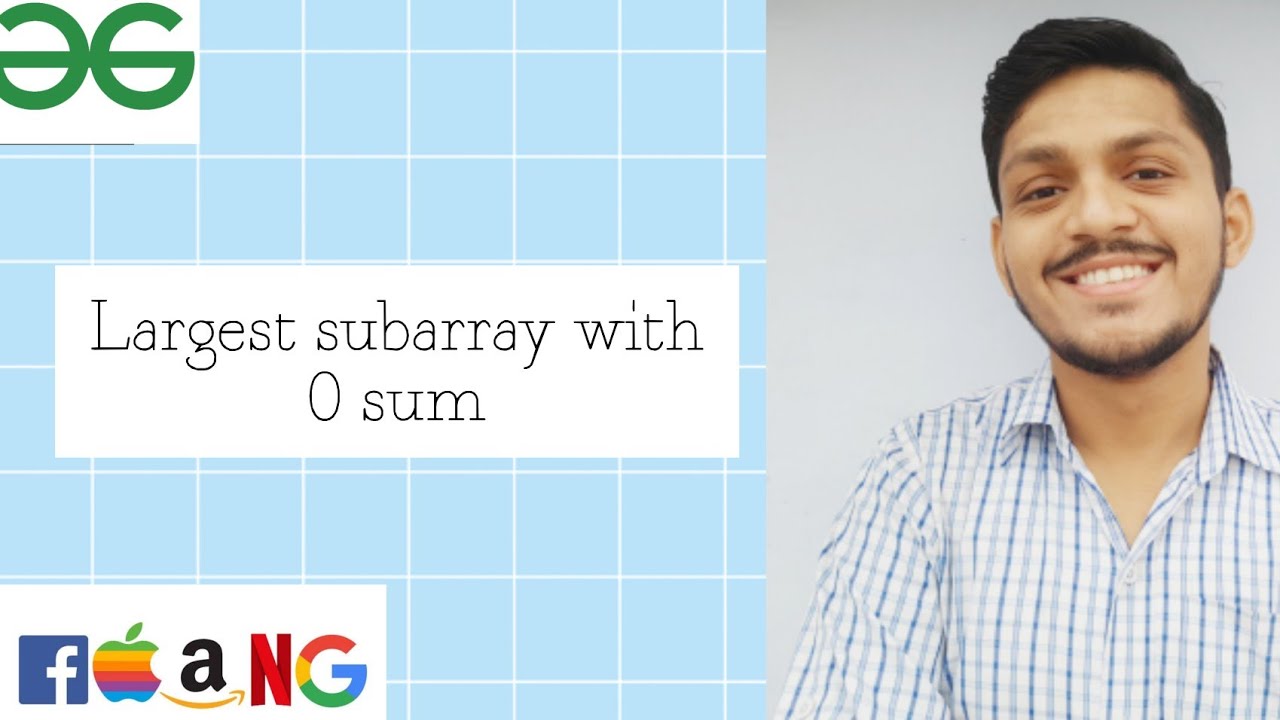 Largest subarray with 0 sum | Hashmaps | GFG | C++ | Striver SDE Sheet