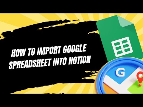 How to import Google Spreadsheet into notion - Step By Step (2025)