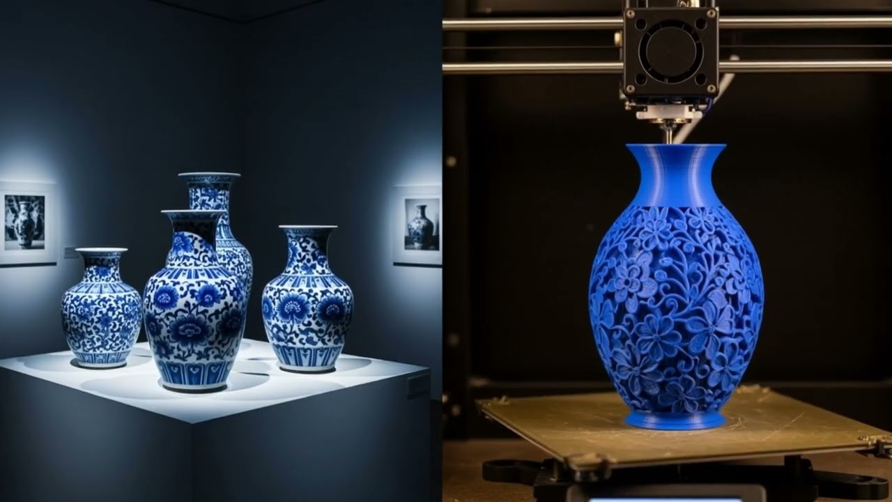 This 3D Printed Vase Looks Like Porcelain!