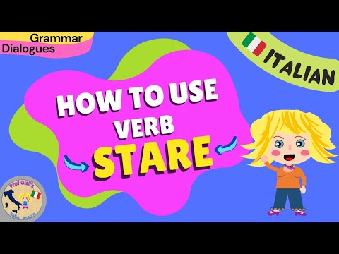 How to use Italian verb STARE