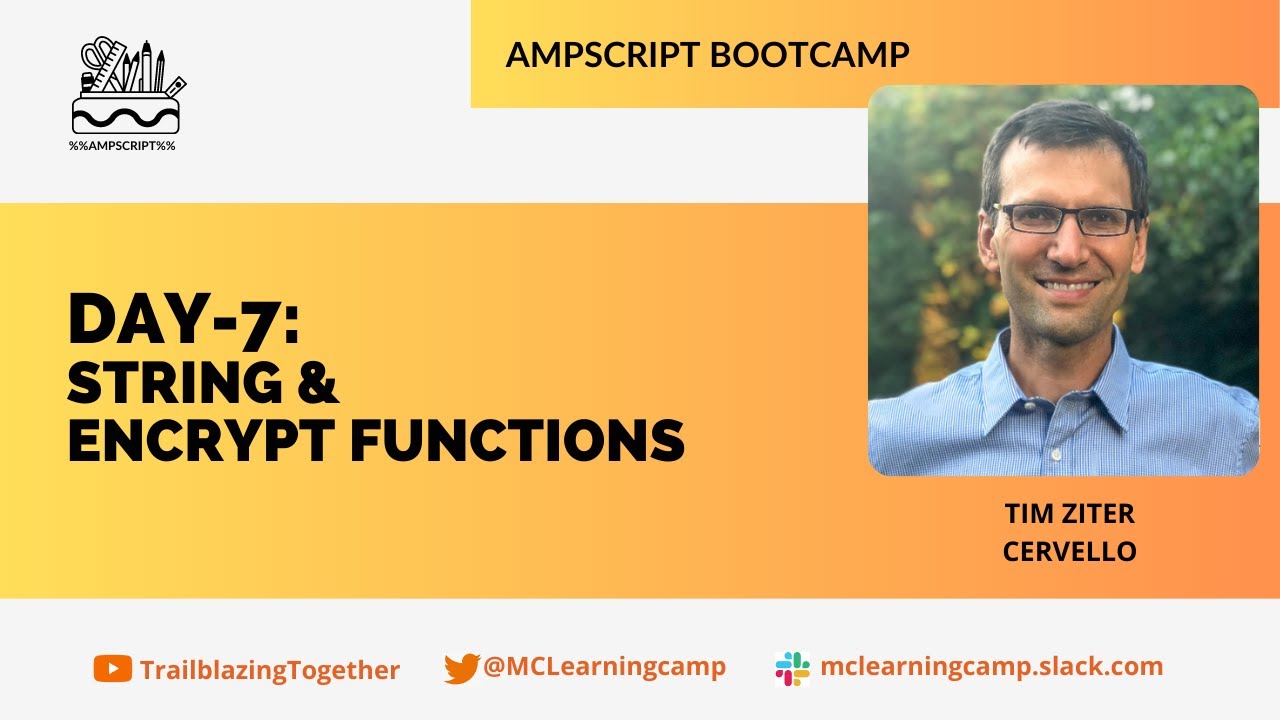 Ampscript Bootcamp Day-7:  Salesforce String and Encrypt functions