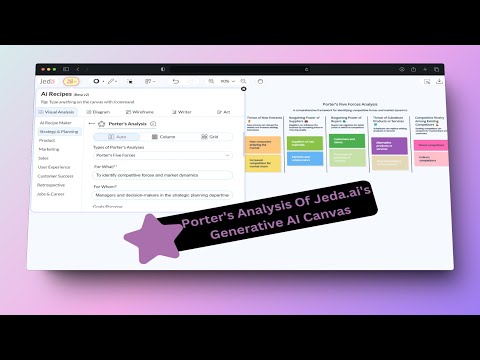 Generate Porter's Five Forces with AI on Jeda ai's AI Workspace Canvas