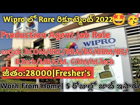 Latest jobs in Wipro recruitment 2022/any degree/28000 salary/#wiprojobs #job #latestjobs #job2022