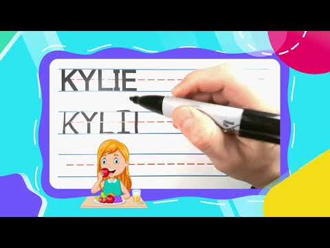 How To Write KYLIE | Write With Me! -- FOR KIDS