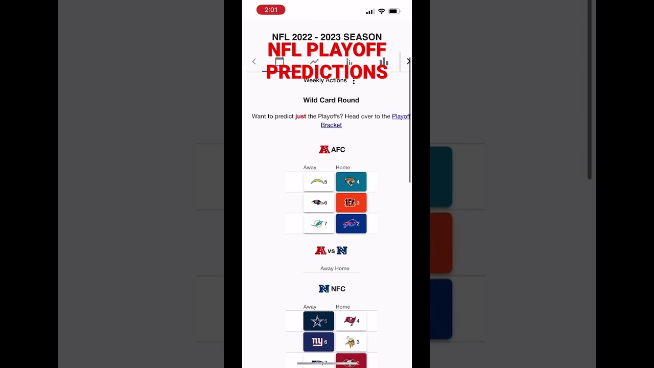 PERFECT! 2022-23 NFL Playoff Predictions