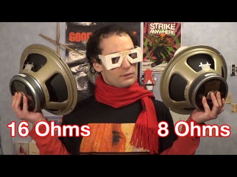 COMPARAISON - 8 OHMS VS 16 OHMS d'impédance avec deux CELESTION VINTAGE 30 (de 2018)