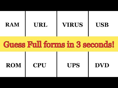 Guess these computer full forms in three seconds pt 2 | #computer #computerfullform #gkwithtimci