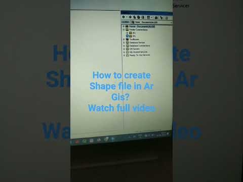 how to create shapfile in ArcGIS desktop