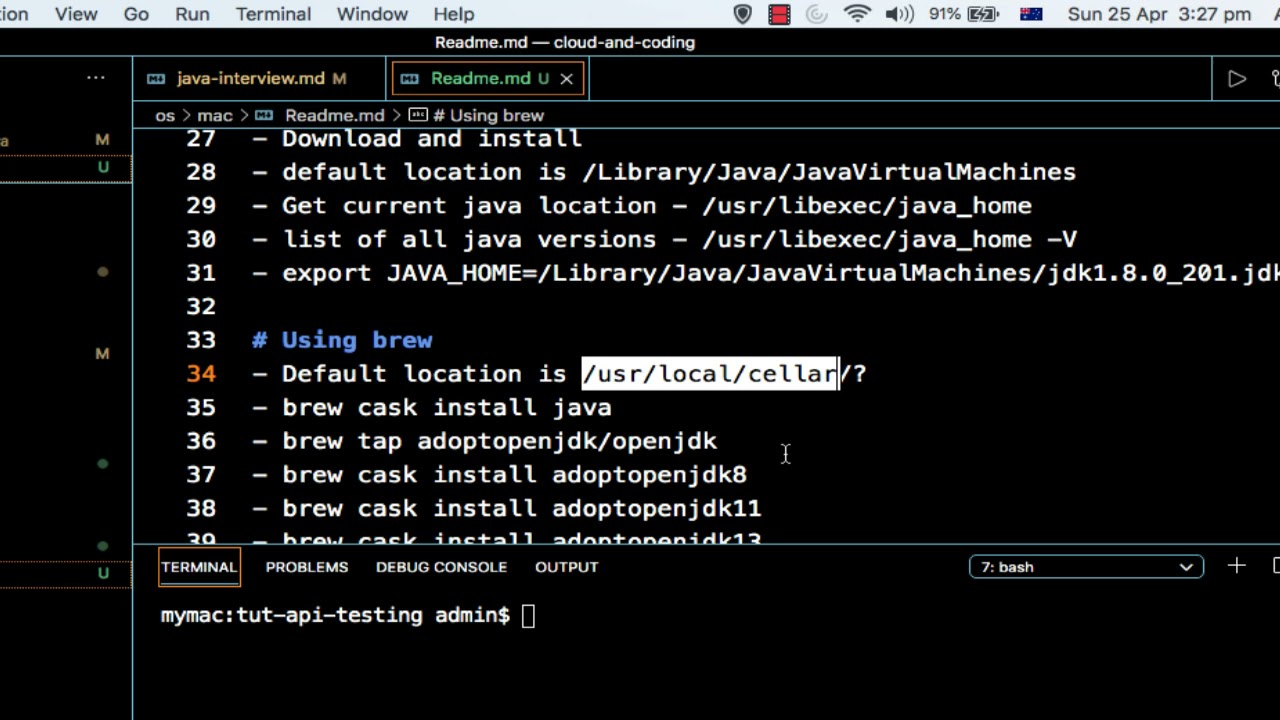 Where is Java installed in MAC  | brew, sdkman and jdk
