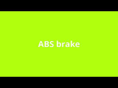 what is the meaning of ABS brake.