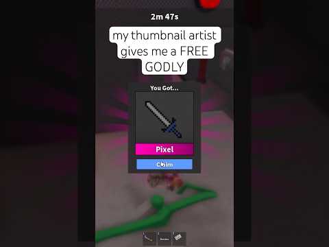 My thumbnail artist gives me a FREE GODLY PIXEL in roblox murder mystery 2!!! TYY @Exiantz