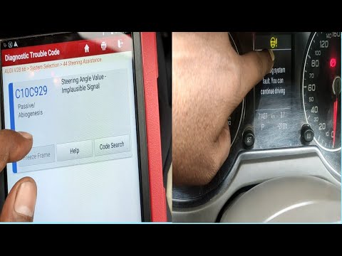 AUDI STEERING RACK ERROR CODE C1OACF0 STEERING AND STOP NOTE LEARN FAULT PROBLEM ISSUE