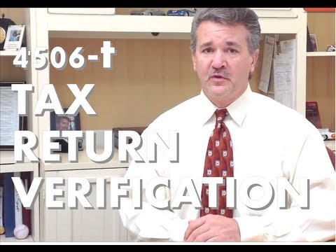 4506-t Mortgage IRS tax forms 4506t