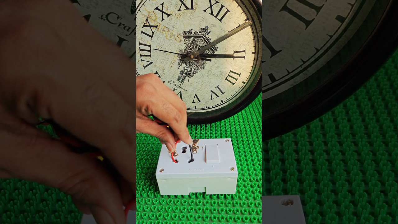 I Applied High Voltage ⚡ to Wall Clock #shorts