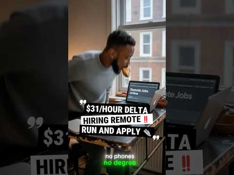 Delta Airlines Pays $31/hr To Work From Home?! No Calls?! ✈️💰