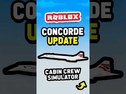 Concorde Update in Cabin Crew Simulator #roblox #cabincrewsimulator