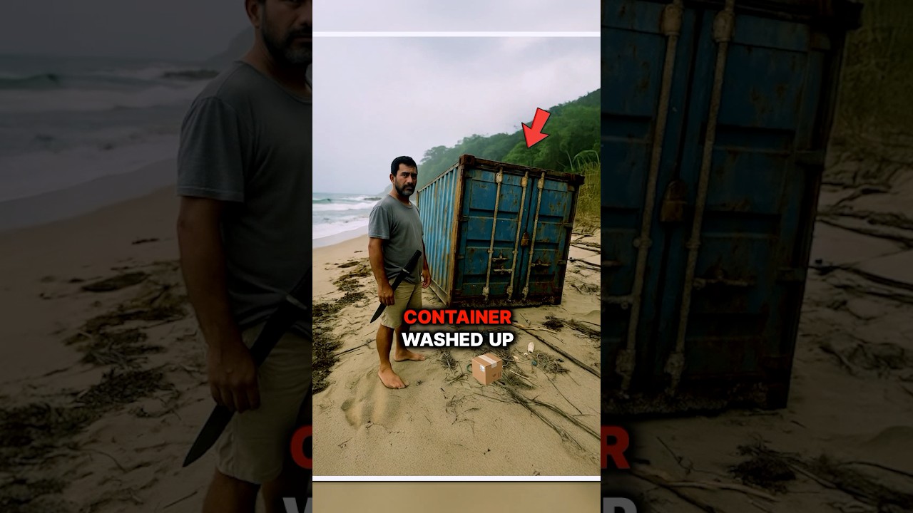 Fisherman Finds Container Washed up on Beach…😯