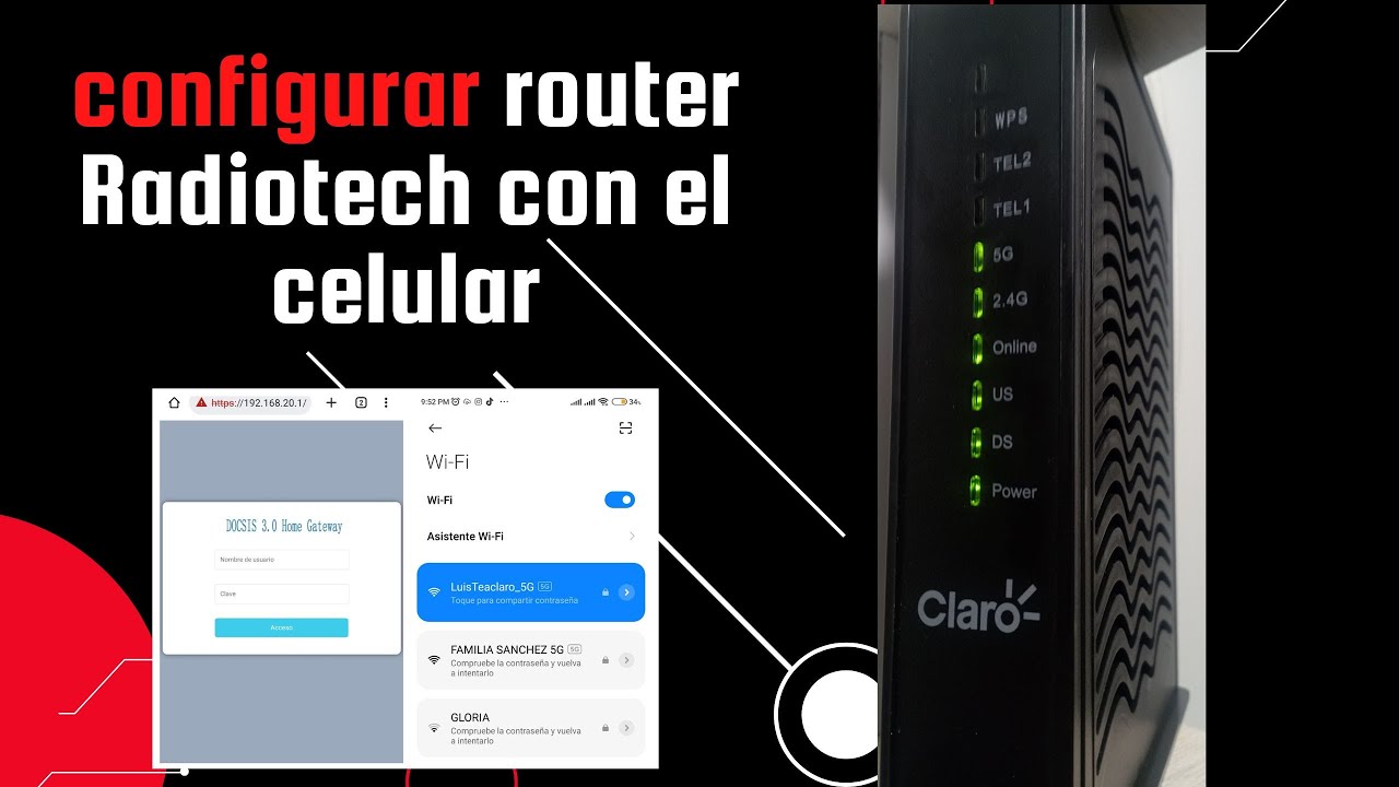 How to 🤔 configure Claro DOCSIS 3.0 modem from your cell phone (2026) 📱📡