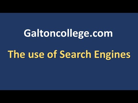 The use of Search Engines