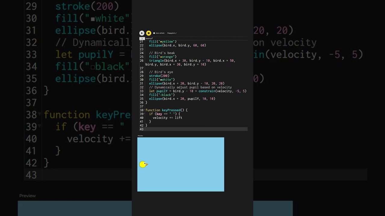 Coding Tutorial: Flappy Bird (Part 3) #p5js #javascript #codingtutorial