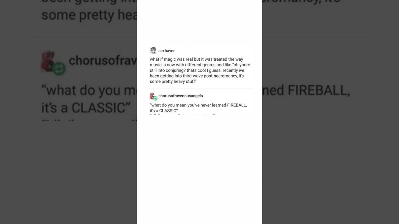 Tumblr Post About Magic